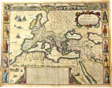 A New Mappe Of The Romane Empire Newly Described By John Speede And Are