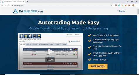 Ea Builder Review Forex Robot Expert