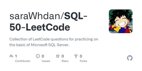 Github Sarawhdansql 50 Leetcode Collection Of Leetcode Questions