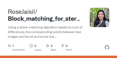 Blockmatchingforstereoimagesreport For Block Matching Algorithm