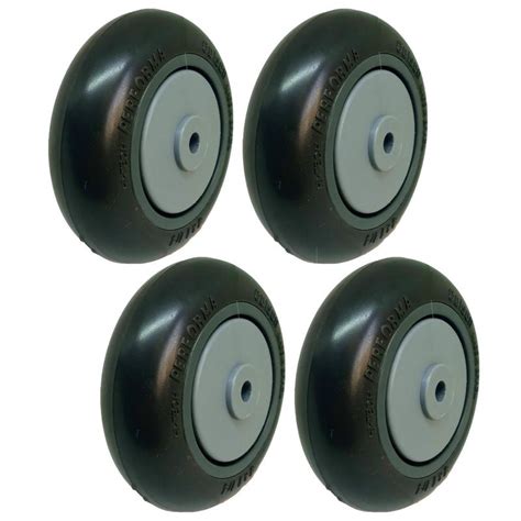 Kit 4 Roda De Pvc Serie 12 Cinza Com Rolamento De Esfera 5 Polegadas Colson Rolamento De Carro