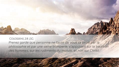 Colossiens 2 8 LSG Desktop Wallpaper Prenez Garde Que Personne Ne