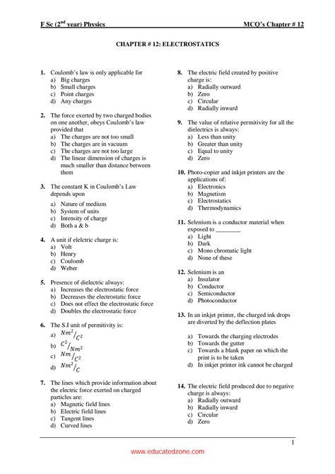 Solution 12th Class Physics Full Book Mcqs All Numarical Mcqs 100 Correct Mcqs With Correct