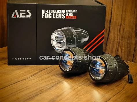 Aes 2 Inch Laser Fog Projector Blue Lens 60w Car Concepts Shop