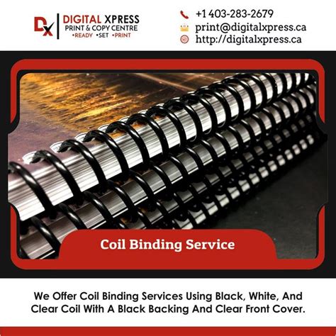 Coil Binding Service Calgary Digital Xpress Print And Copy Center