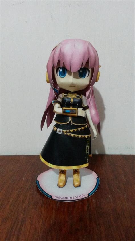 Megurine Luka Chibi Papercraft By Anacrayola On Deviantart