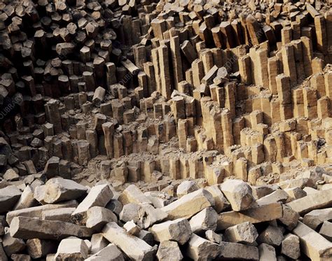 Columnar Basalt Rock Stock Image E417 0201 Science Photo Library