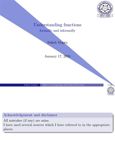 Lecture22functions Pdf Function Mathematics Parameter