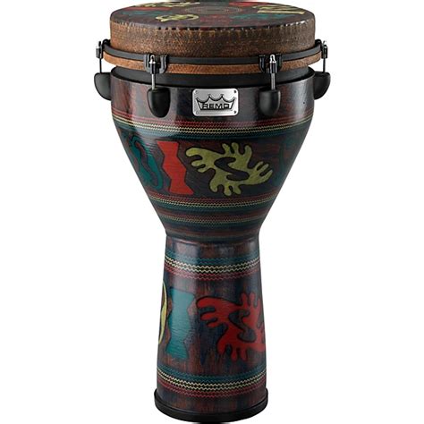 Remo Mondo Designer Series Key Tuned Djembe Fabric Adinkra 12x24