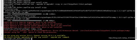 Importerror No Module Named Scipy（已经解决）no Module Named Scipy Csdn博客