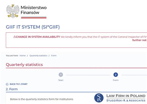 quarterly report of vasp in poland final form law firm in poland