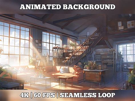Vtuber Background Animated Virtual Background Stream Room Background