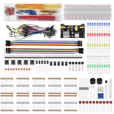 AEDIKO Electronics Component Basic Starter Kit With Power Supply Module