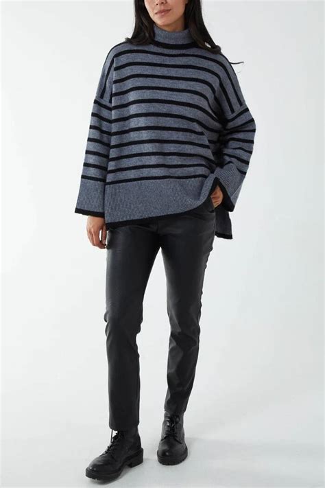 Stripe Wide Sleeve Jumper