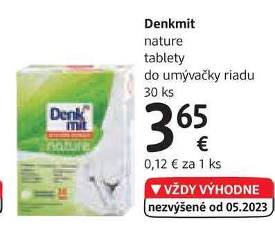 Čistiace tablety do umývačky riadu 3 x 20 g v akcii Zlacnene sk