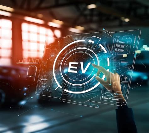 Ev Electric Vehicle Technology Industry Concept Premium Ai Generated