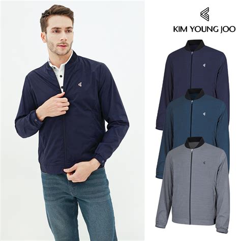 패션특가 김영주 남성 골프웨어 봄 가을 윌링 립조직 스판 바람막이 자켓 딜팡 골프용품 전문쇼핑몰