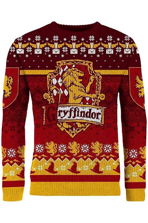 Pull Noël Harry Potter Femme Gryffondor Rouge ️ Collection 2026