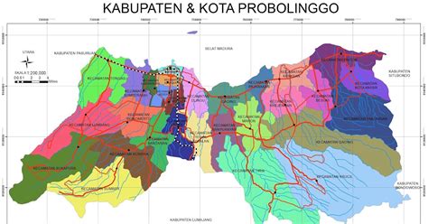 Peta Kabupaten Probolinggo And Kota Probolinggo