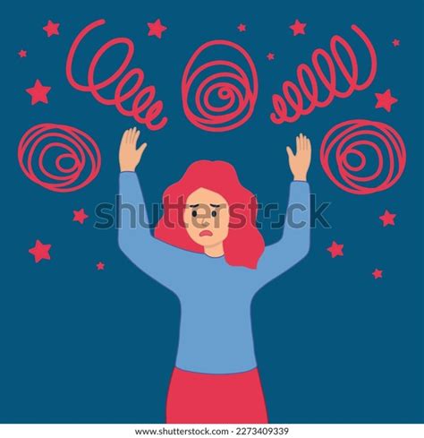 Facepalm Woman Her Face Covered One Stock Vector Royalty Free