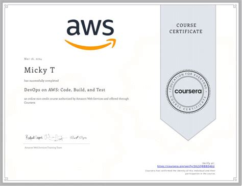 Micky T On Linkedin Aws Awsdevops Awsservices Awstraining Awscertified Coursera…