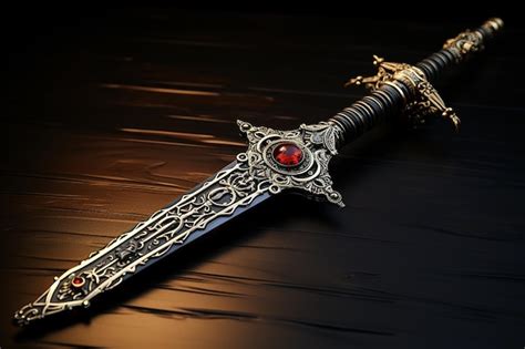 A Pirates Dagger With Intricate Engravings Ai Generated Premium Ai Generated Image