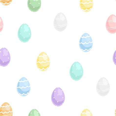 Premium Vector Multicolored Eggs Pattern Seamless Texture Fabric
