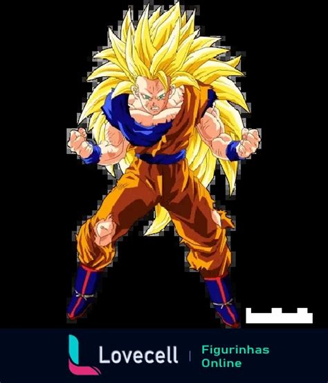Figurinha Goku Super Saiyajin 3 Poder Extremo Para WhatsApp Lovecell