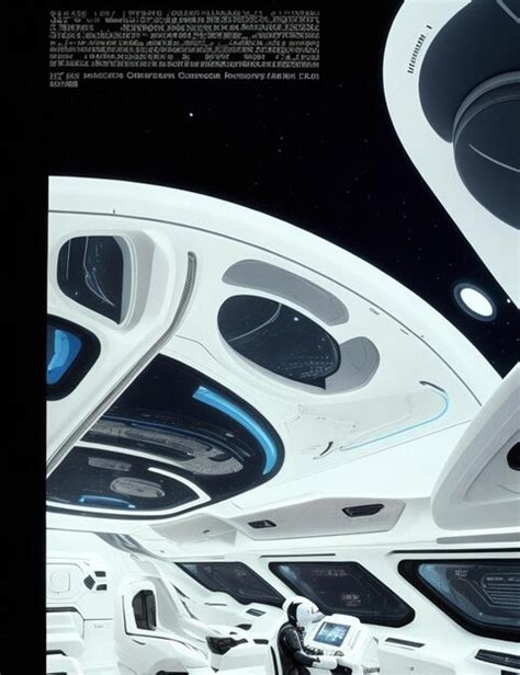 Futuristic White Interior Futuristic Space Premium Ai Generated Image