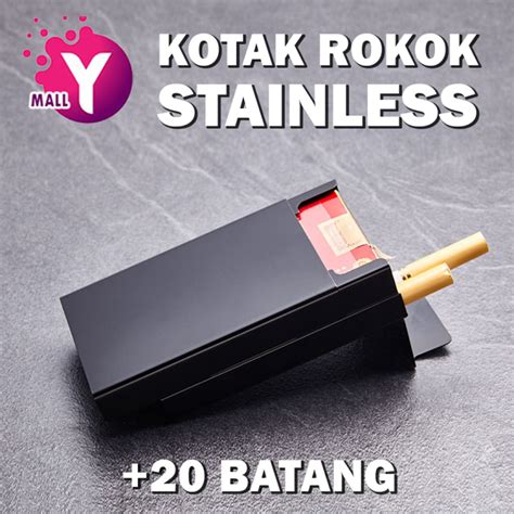 Kotak Rokok Aluminium Isi 20 Slot Aluminium Slider Cigaretess Case