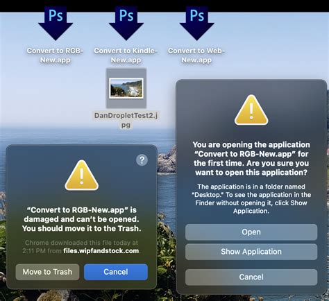 Droplet Errors If Copied To A Different Mac Adobe Product Community 12399072