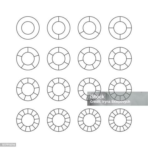 Graphique De Structure Ronde Schéma Circulaire Divisé En Morceaux Carte
