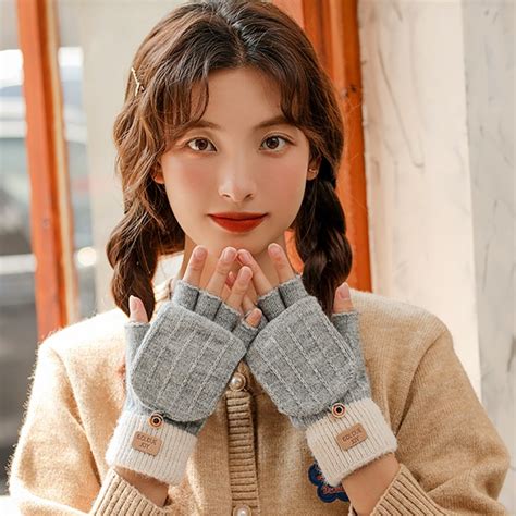 오픈형 벙어리 핸드워머 스마트폰 터치 장갑 손가락장갑 반장갑기모장갑 겨울장갑 스마트폰장갑 여자장갑 에이블리