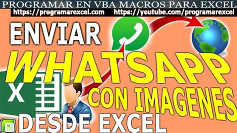 Como Enviar Imagenes En Whatsapp Con Excel Programar En Vba Macros De