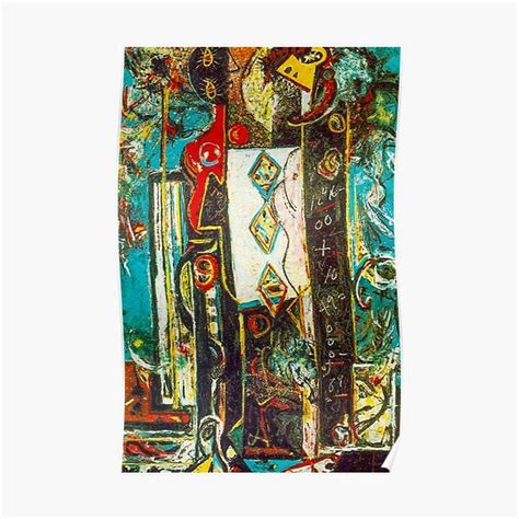Male And Female Jackson Pollock Premium Matte Vertical Poster