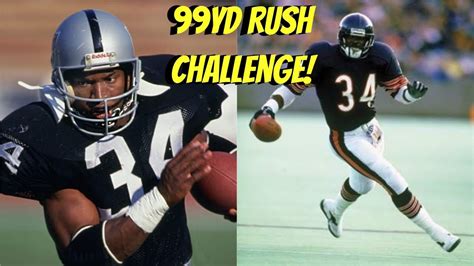 Who Can Get A 99yd Rush First Bo Jackson Vs Walter Payton I Eat