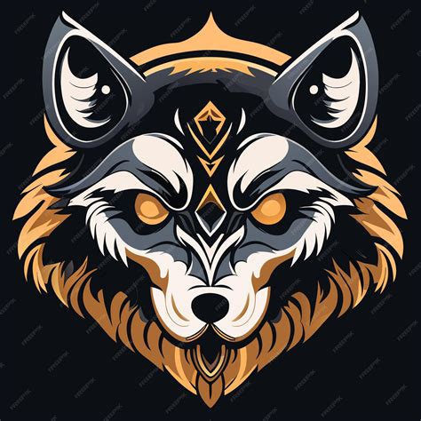 Premium Vector Wolf Skull Concept Art