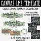 Canvas LMS Template COURSE BUNDLE Eucalyptus Farmhouse 100 Customizable