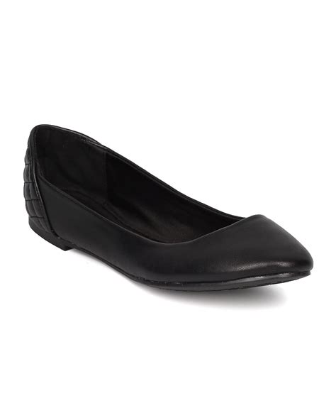 New Breckelles Abby 23 Women Leatherette Round Toe Quilted Ballet Flat