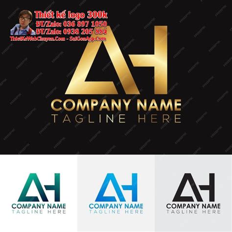 Logo Ah Thiết Kế Tinh Tế Với Sự Kết Hợp Giữa Các đường Nét Mạnh Mẽ Cam