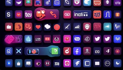 Premium Photo Social Media Icons Facebookinstagramtwitter Tiktok Real Photos