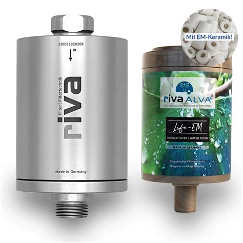 RivaALVA Life EM Trinkwasserfilter EM Keramik Aktivkohle