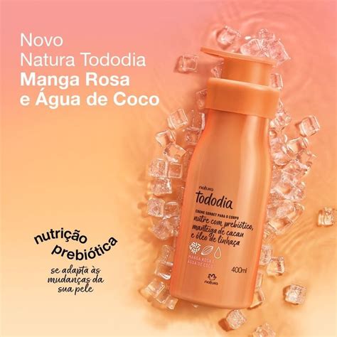 Natura on Instagram Sinta o frescor do Novo Tododia Manga Rosa e Água de Coco Fragrância