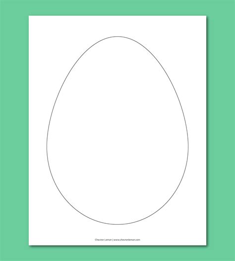 Large Egg Template Printable Free Printable Templates
