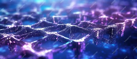 Premium Ai Image Abstract Technology Background Block Chain Network Concept