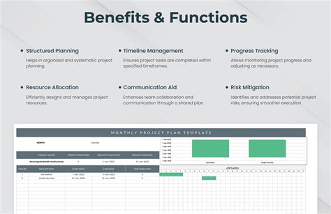 Monthly Project Plan Template Download In Excel Google Sheets Template Net
