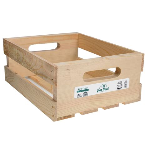 Good Wood By Leisure Arts Wooden Crate Wood Crate Unfinished Wood Crates For Display Wood