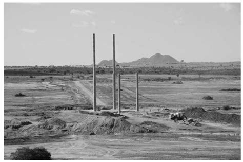 Construction Of The Tailings Dam In July 2010