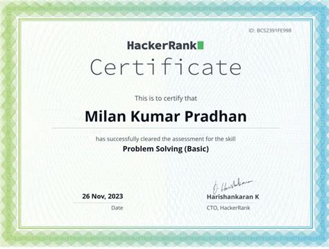 Milan Kumar Pradhan On Linkedin Hackerrank Python Pythonprogramming