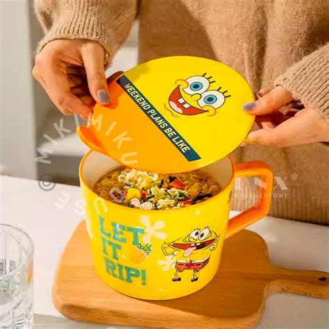 Jual Official Spongebob Noodle Bowl Mangkok Mie Instant Instan Ceramic